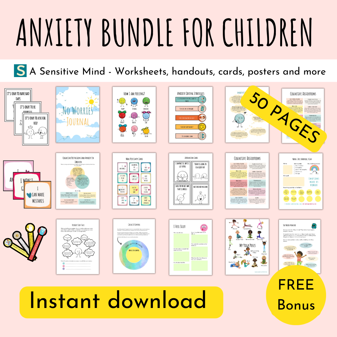 Anxiety Bundle For Children | A Sensitive Mind